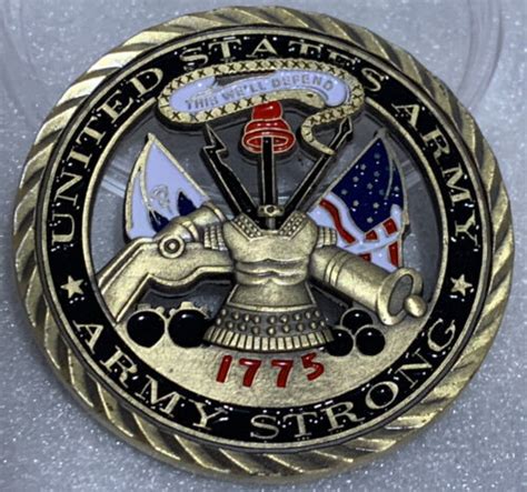 Us Army Core Values Collectible Army Challenge Coin Us Army Strong