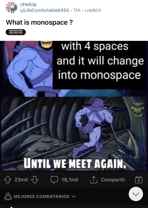 Monospace Text In Comments Dont Show Up In Iphone App Rmildlyinfuriating
