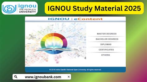 Ignou Study Material 2025 Download Free Resources Now