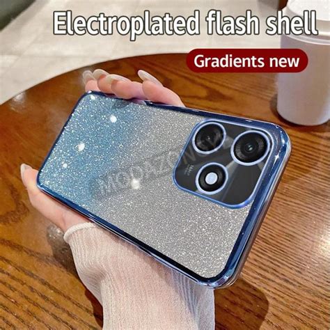 สำหรับ Tecno Spark 10 4g เคสชุบด้วยไฟฟ้าหลากสีแวววาวฝาครอบโทรศัพท์มือถือ Tpu Ki5q หรูหราเคส