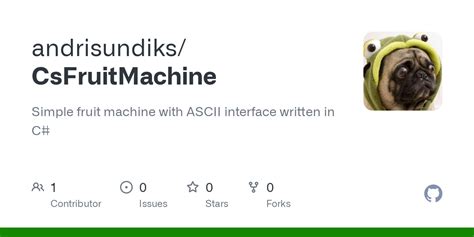 GitHub Andrisundiks CsFruitMachine Simple Fruit Machine With ASCII Interface Written In C