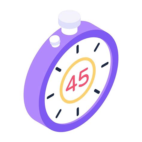 Isometric Vector Of Stopwatch Countdown Timer 6248866 Vector Art At Vecteezy