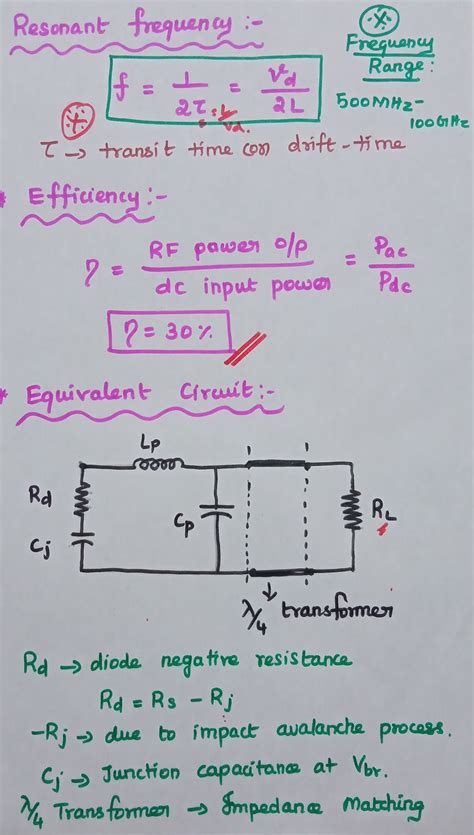 Impatt Diode Definition Construction Equivalent Circuit Operation