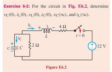 solved exercise 6 2 for the circuit in fig e6 2