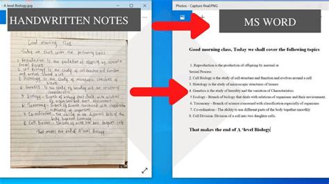 convert handwritten notes to ms word freelancer