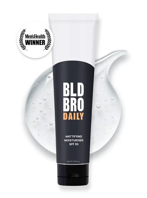 Bld Bro Daily 30 Spf 30 Matte Moisturiser For Bald Men