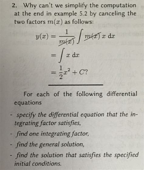 Solved 5 2 An Example Find The General Solution To The