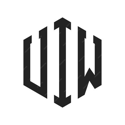 Premium Vector Uiw Logo Design Initial Letter Uiw Monogram Logo Using