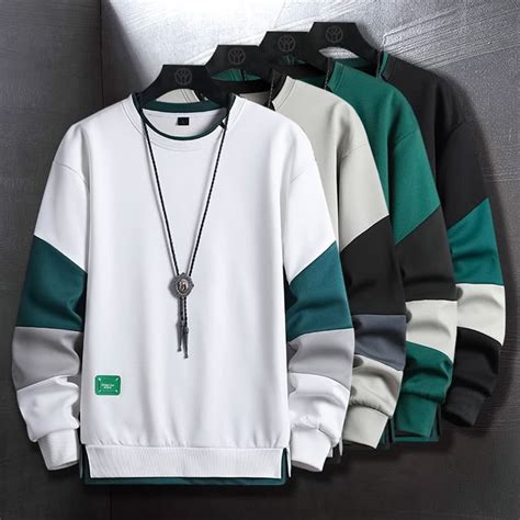 Sweatshirt For Men Fashion Autumn Winter Casual Long Sleeve Sweatshirt