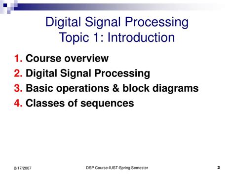 ppt digital signal processing powerpoint presentation free download