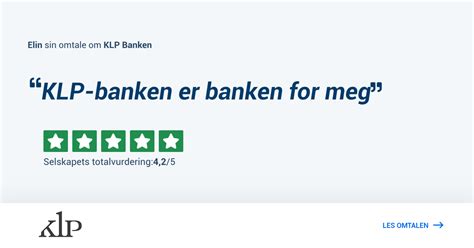 Klp Banken Klp Banken Er Banken For Meg朗 Omtale Av Elin