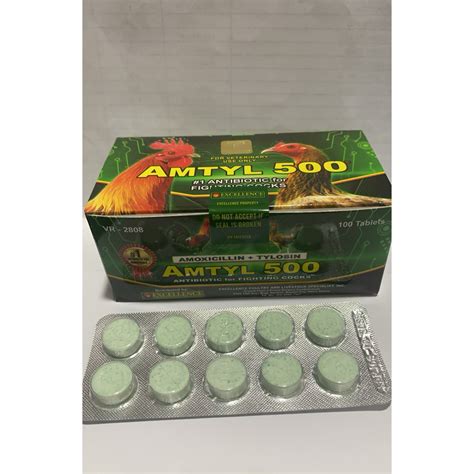Amtyl 500 Per Banig Antibacterial Tablets Amtyl500 10 Tablet 1banig