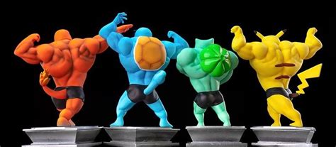 벌크업한 피카츄 파이리 꼬부기 이상해씨 유머 움짤 이슈 에펨코리아