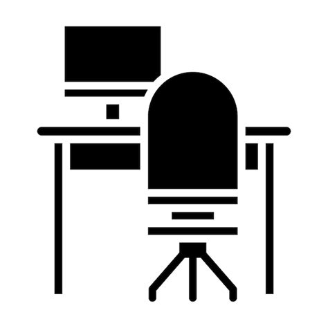 Premium Vector Computer Table Vector Illustration Style