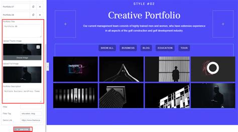 Filterable Portfolio Themesgrove