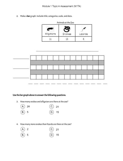 Eureka Math Squared Grade 2 Module 1 Topic A Assessment By Lanie Legnon