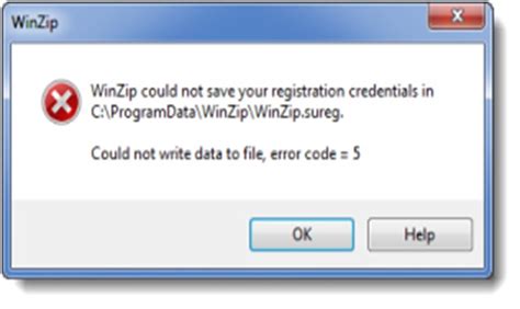 My WinZip Is Frequently Throwing An Error Message Techyv Com