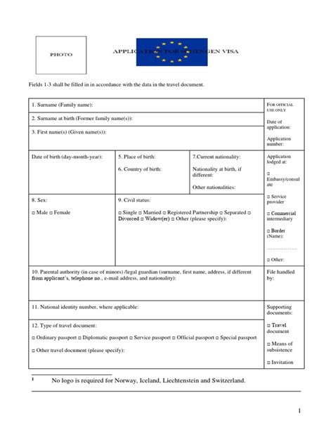 Poland Visa Application Form Pdf Travel Visa Government And Personhood