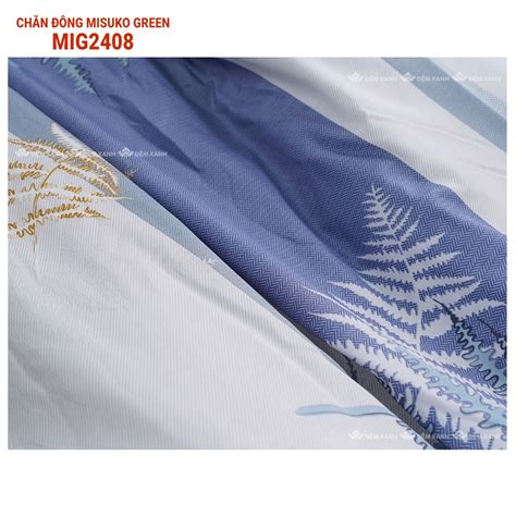 Chăn đông Nhật Bản Misuko Green Mig2408 Nhà Phân Phối đệm Nhật Bản
