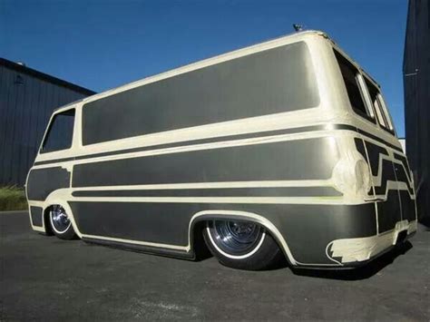 Econoline Two Tone Vintage Vans Custom Metal Fabrication Gas Mileage