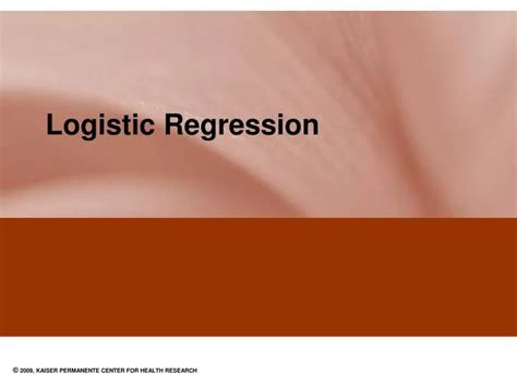 PPT Logistic Regression PowerPoint Presentation Free Download ID 2971037