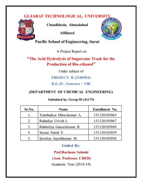 Bio Ethanol Production From Sugarcane Trash Docx