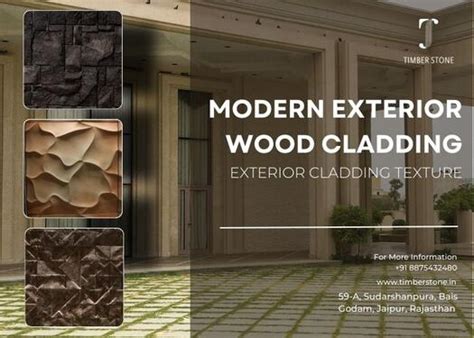 Modern Exterior Wood Cladding Exterior Cladding Texture Architect In Bais Godam Jaipur
