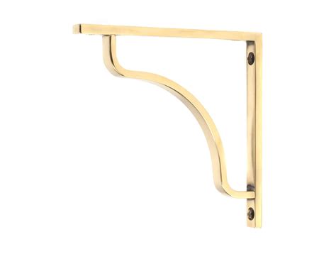 Aged Brass Abingdon Shelf Bracket 150mm X 150mm Handles At Heart