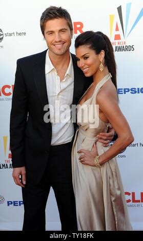 Actress Roselyn Sanchez And Her Husband Actor Eric Winter Arrive For