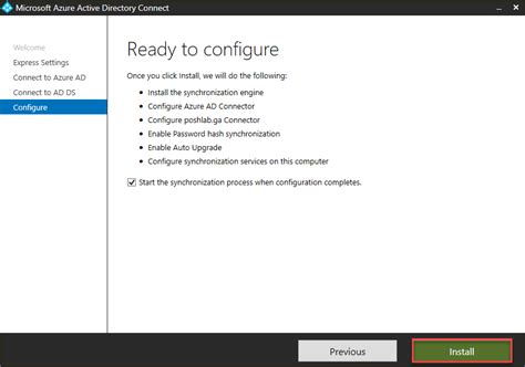connect azure ad to office 365 install azure ad connect