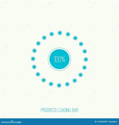 round loader icon vector circle button load sign symbol progress bar