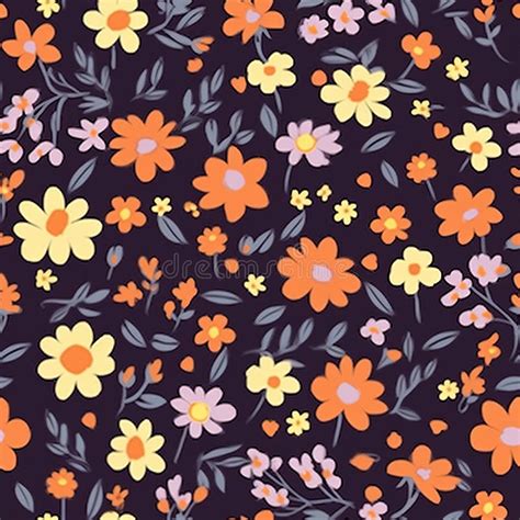 Retro Ditsy Seamless Floral Print Stock Illustration Illustration Of Retro Ditsy 320992077