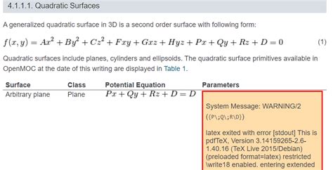 Latex Error In Constructive Solid Geometry Rst · Issue 477 · Mit Crpg Openmoc · Github