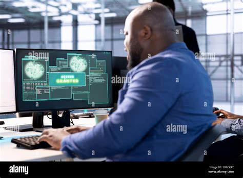 access granted notification on monitor received by man reconfiguring