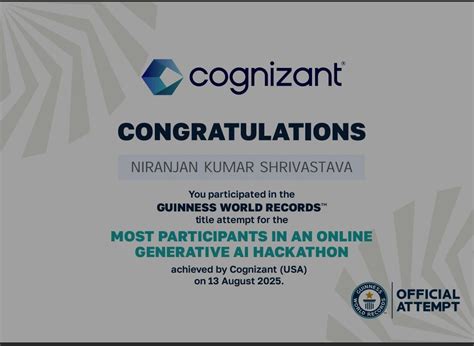 Vibecoding Ai Innovation Hackathon Guinnessworldrecords Cognizant