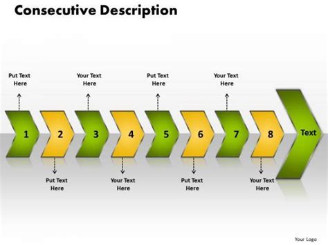 Ppt Consecutive Description Of 8 3d Arrows Powerpoint Templates