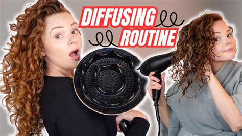 UPDATED DIFFUSING ROUTINE + BEST DIFFUSER FOR WAVY CURLY HAIR - YouTube