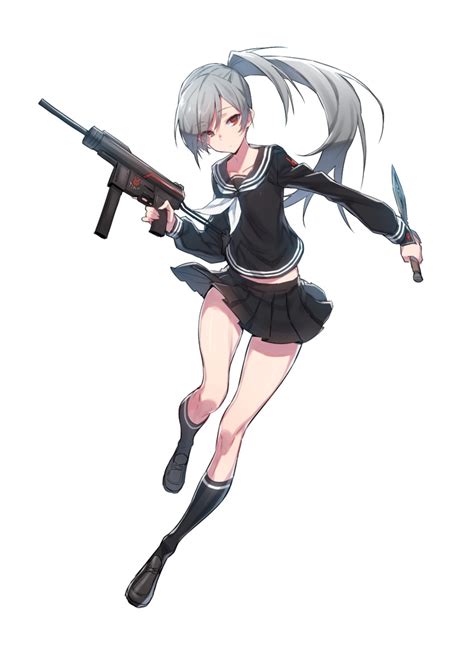M Submachine Gun Art Danbooru