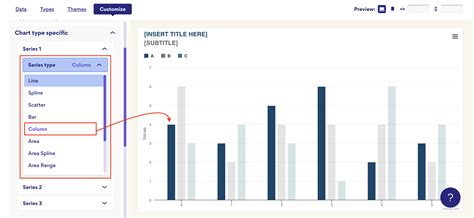 column chart type specific customization everviz knowledge base