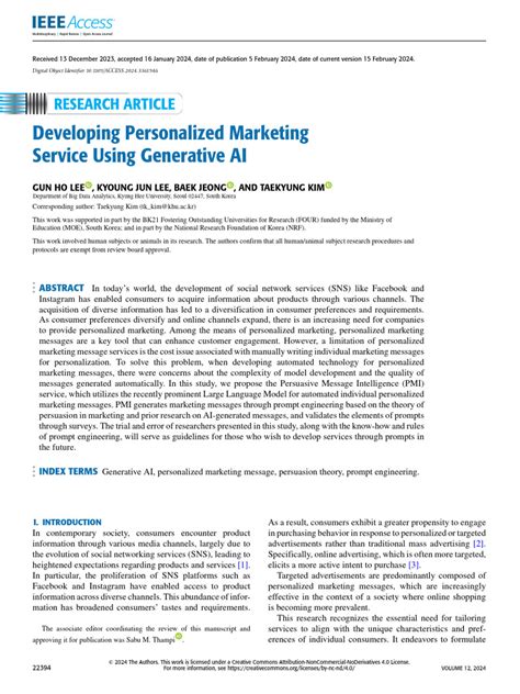 developing personalized marketing service using generative ai pdf coefficient of