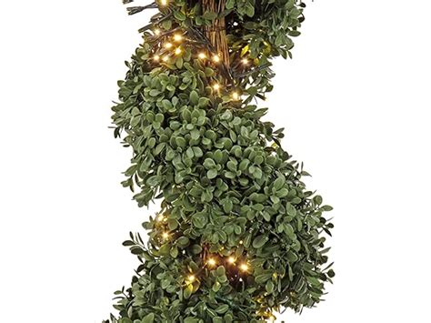 National Tree Company 44 Prelit Artificial Boxwood Spiral Tree