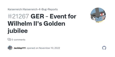 Ger Event For Wilhelm Iis Golden Jubilee · Issue 21267