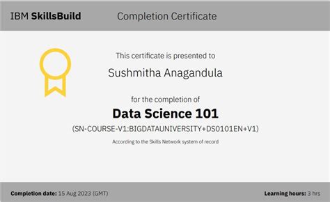 Sushmitha Anagandula On Linkedin Im Happy To Share That Ive Obtained