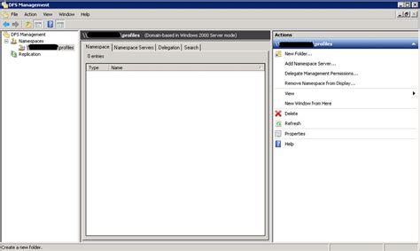 TUTO Distributed File System R Création d un Namespace SYS Advisor
