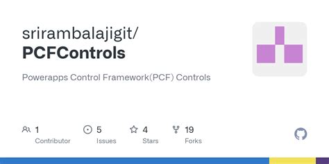 GitHub Srirambalajigit PCFControls Powerapps Control Framework PCF Controls