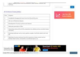 Jee Architecture Syllabus Testprepkart PPT