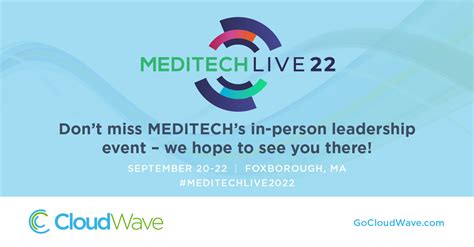 Meditech Live 2022 Cloudwave