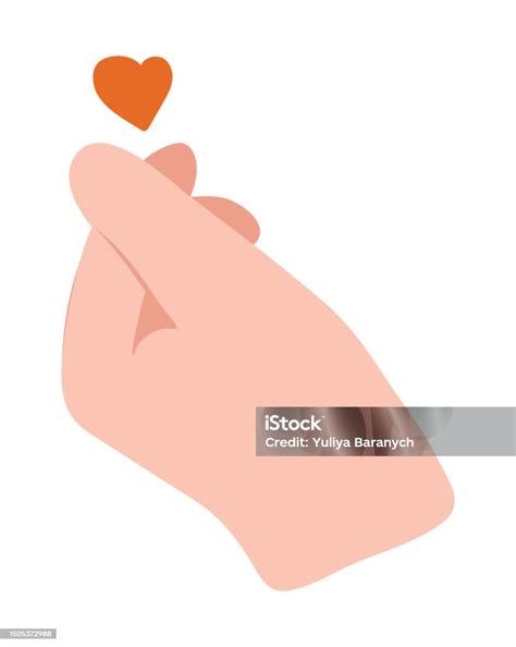 한국어 손가락 하트 기호입니다 미니 하트와 존경의 상징이 있는 손가락 난 네가 좋아 자기 손가락 하트 제스처 사랑 구성 개념에 대한 스톡 벡터 아트 및 기타 이미지 Istock