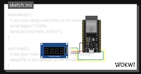 Esp32 7seg Wokwi ESP32 STM32 Arduino Simulator