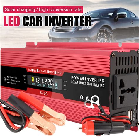 Badubg 6000w автомобилен инвертор на захранване Dc 12v към Ac 110220v